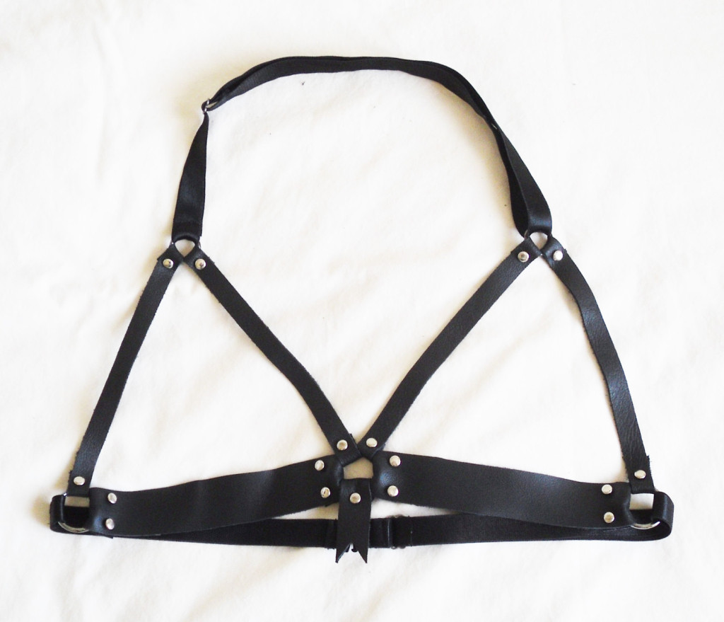 Classic Leather Harness Bra | LoveLornLingerie