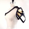 Wyvern Asymmetrical Leather Shoulder Harness | LoveLornLingerie