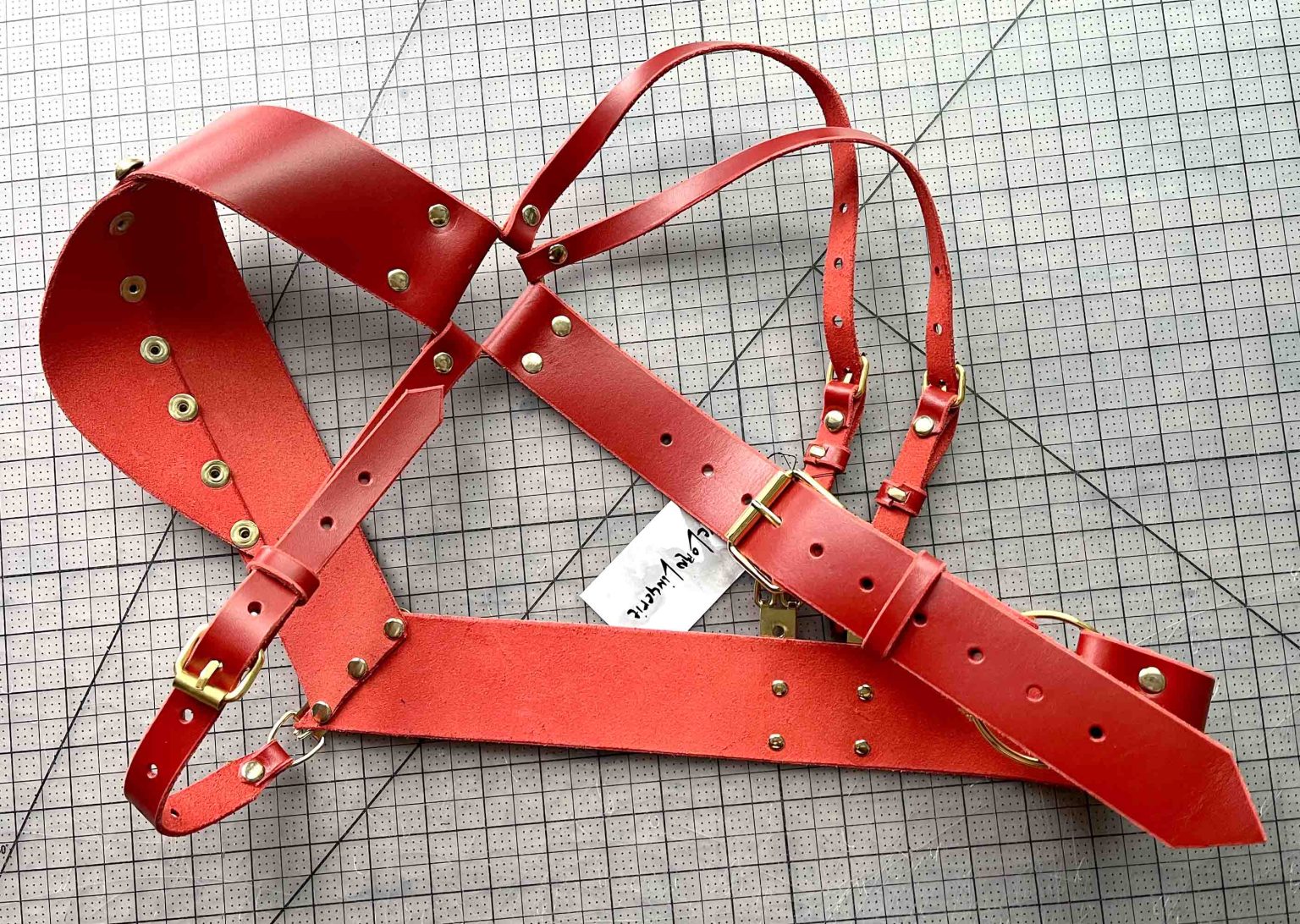 Martial Asymmetrical Leather Harness | LoveLornLingerie