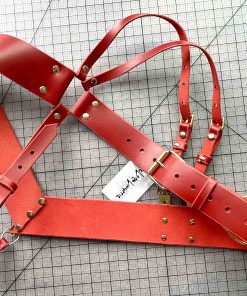 Martial Asymmetrical Leather Harness | LoveLornLingerie