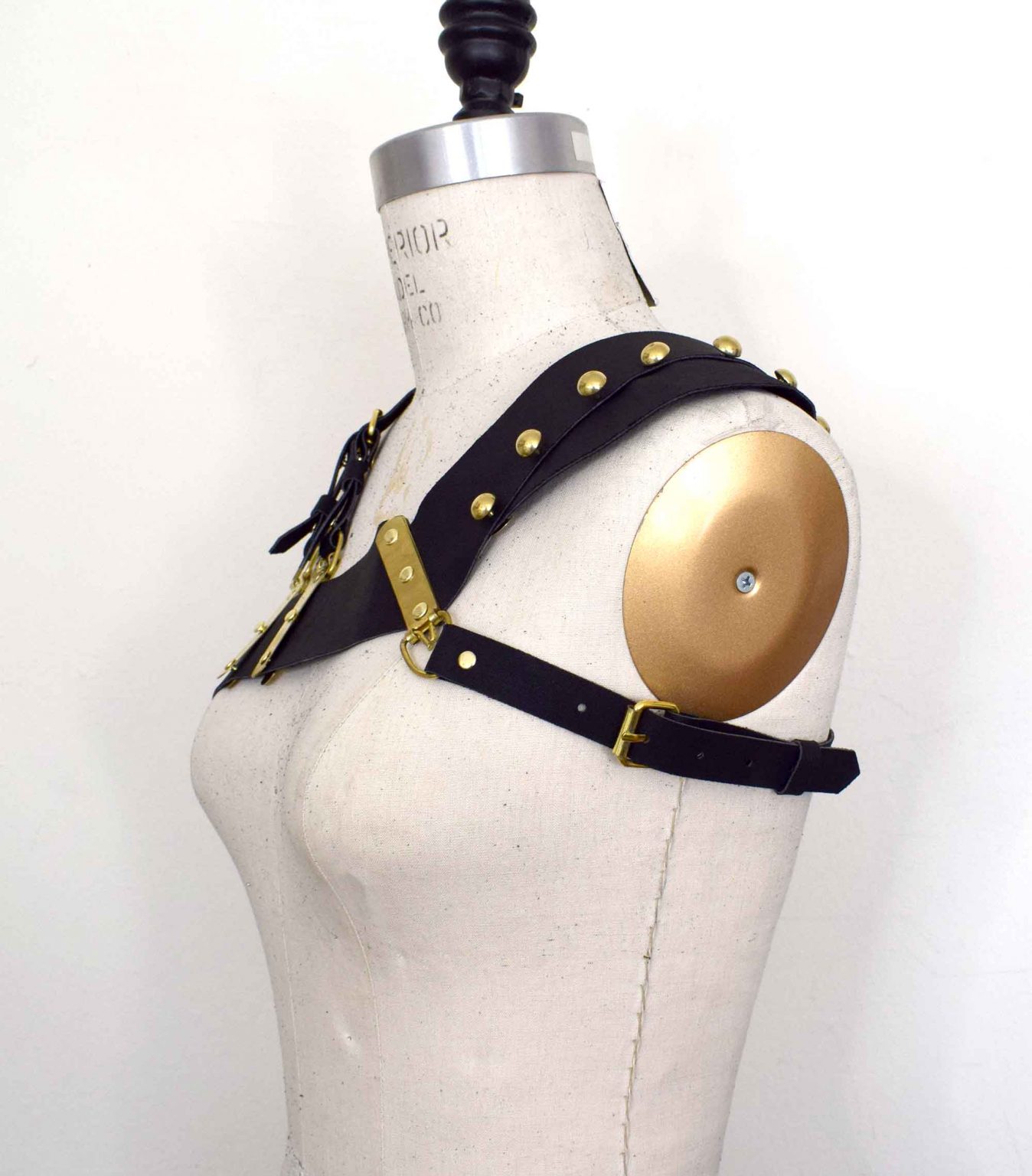 Martial Asymmetrical Leather Harness | LoveLornLingerie