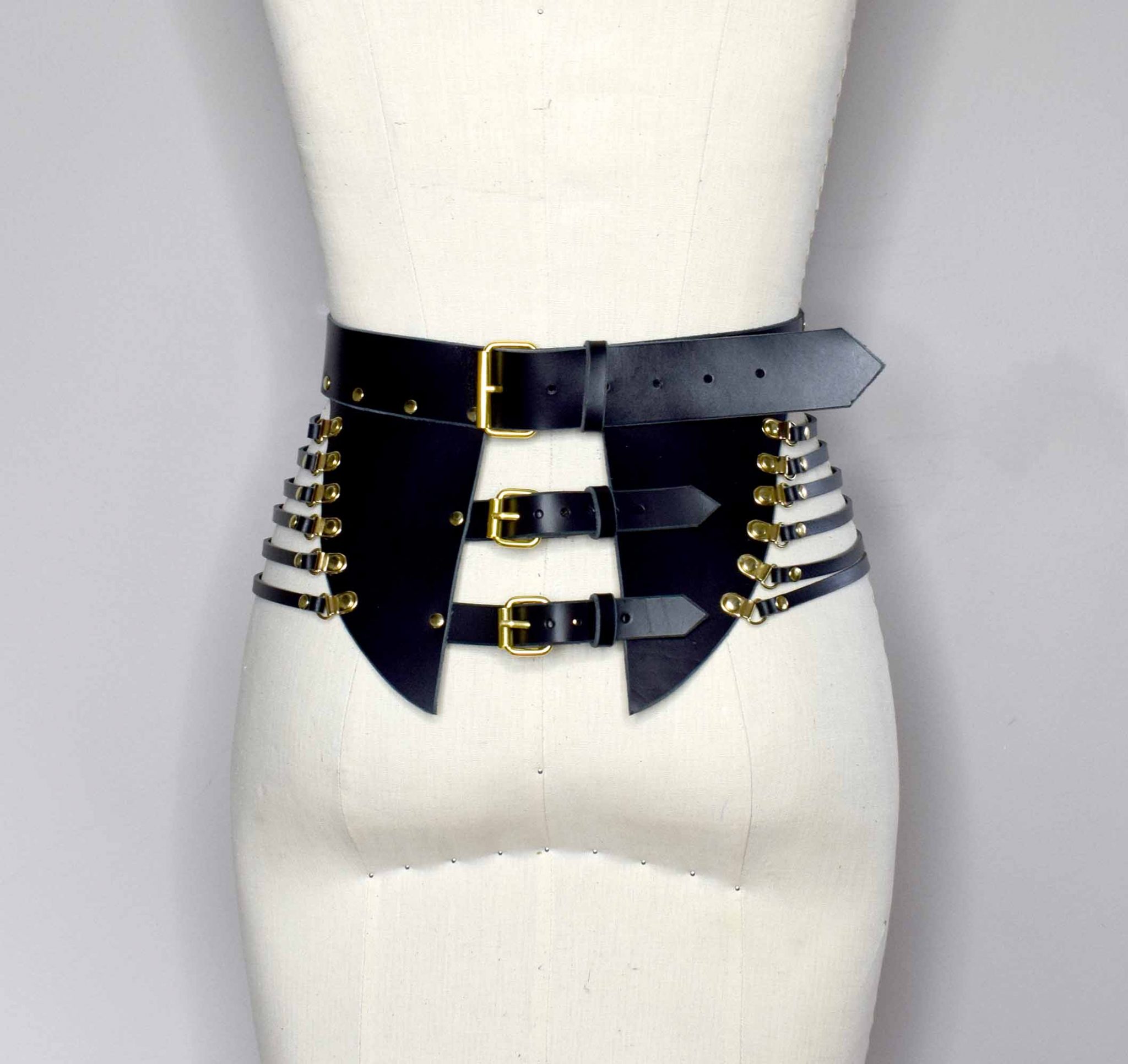 Dinah Leather Waist Cincher Belt | LoveLornLingerie