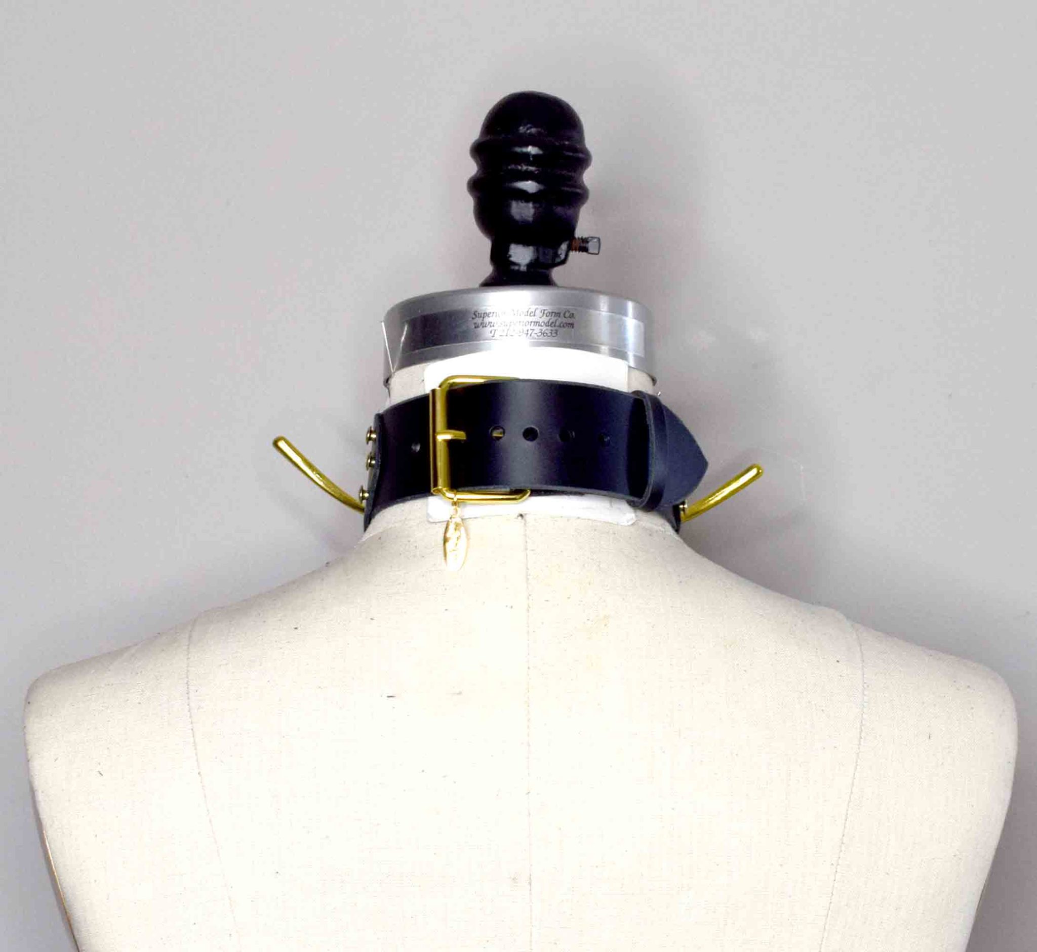 Mantis Leather Horned Posture Collar | LoveLornLingerie