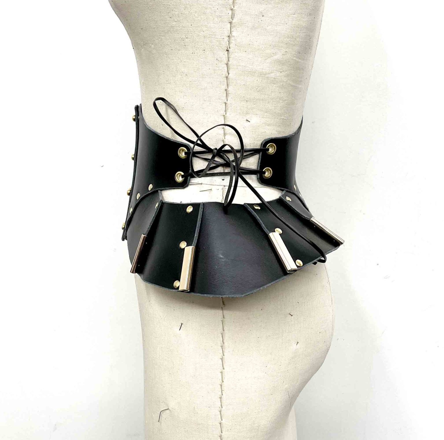 Morgana Leather Pannier Waist Cincher Belt | LoveLornLingerie