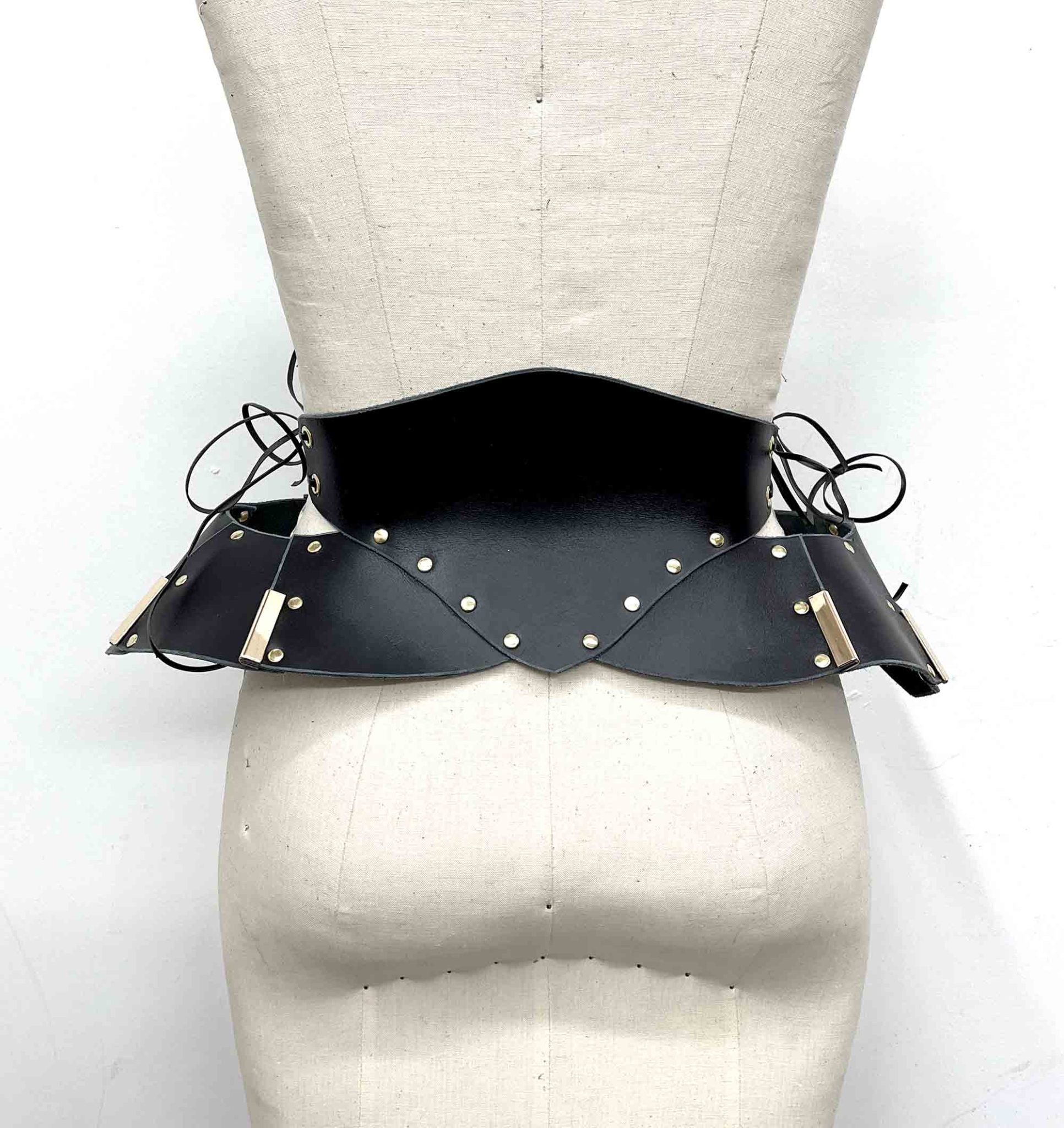 Morgana Leather Pannier Waist Cincher Belt | LoveLornLingerie